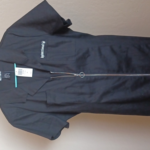 Hot Topic | Dresses | Hot Topic 2x Black Shirt Dress Zip Down Front ...